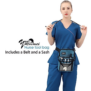 YOURUIMEI Nurse Belt Organizer Pouch,Medical Fanny Pack for Nurses,Nurse Fanny Pack with Stethoscope Holder(YRHS-KB-HLL)