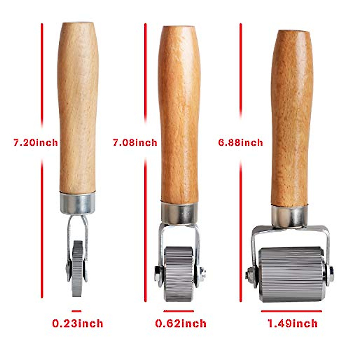 Car Sound Deadening Roller Metal Installation Tool 3 Pcs for Auto Noise Roller Car Sound Deadener Application Installation Tool Rolling Wheel Interior Accessories