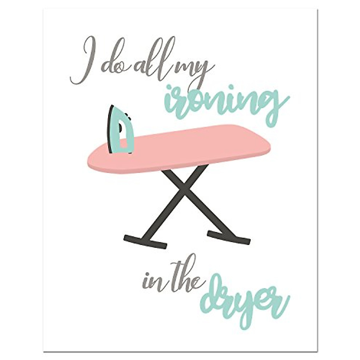 BigWig Prints Funny Laundry Room Wall Art - Laundry Posters, Cute Prints for Rooms, Decorative Artwork for Wash and Dryer Room, Humorous Photos for Home - Unframed Set of 4 (8x10)