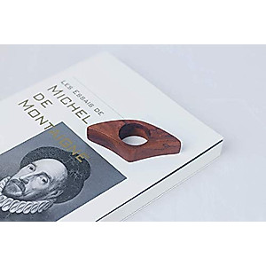 Handmade Wood Reading Bookmark Wooden Book Page Holder Thumb Wood Book Holder Accessory for Bookworm Book Lover Gifts, 2 Sizes (23mm)
