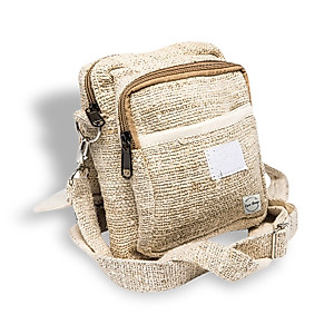 Core Hemp Crossbody Bag - Handmade Crossbody Natural Purse