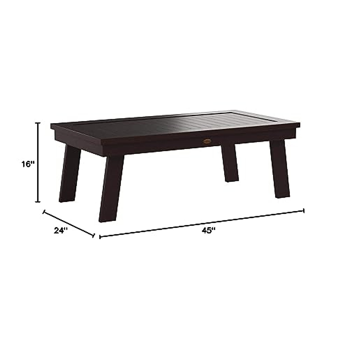 Highwood AD-DSCT1-ACE Adirondack Coffee Table, Weathered Acorn