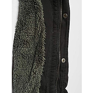 Brandit Individual Wear Britannia Winter Jacket - Men's Cotton Winter Coat with Teddy Lining, Hidden Hood, and Stand-Up Collar, Black - Small