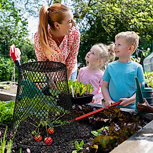 Garden Cloche, Sapbontchi 10 pieces Chicken Wire Plant Covers plant protectors from animals Chicken Wire Cloche Plant Protector Metal plant cages to keep rabbits out Bunnies Chicken Squirrels Bird out