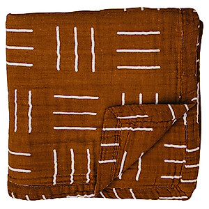 Mebie Baby Muslin Quilt (Mustard Mudcloth)