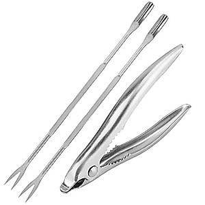 Lobster Shell Cracker Set Stainless Steel Lobster Crab Cracker Shell Claw Seafood Forks Nuts Opener Kitchen Gadgets