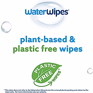 WaterWipes Plastic-Free XL Bathing Wipes for Toddlers & Babies, 99.9% Water Based Wipes, Unscented & Hypoallergenic for Sensitive Skin, 16 Count (1 pack), Packaging May Vary