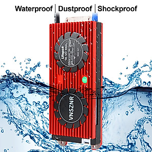 VNSZNR LiFePO4 BMS 4S 12V 100A Lithium Iron Phosphate Battery Management System PCB Protection Board with Balance Leads Wires for LiFePO4 3.2V Cells Battery Pack