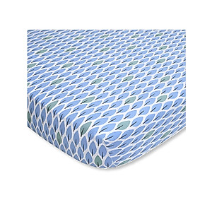 Dwell Studio Safari Skies Animal/Jungle 3 Piece Crib Bedding Set, Blue/Gray/Green/Taupe