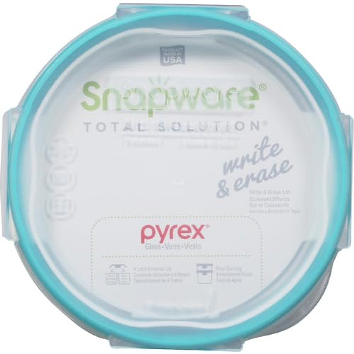 Snapware 4-Cup Total Solution Round Food Storage Container, Glass