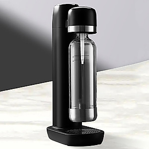 Soda Streaming Machine,sparkling Water Maker with 1L Water Bottle, 2 Seconds To Make, ABS Environmentally Friendly Material | Automatic Deflation, for Home, Food Store, Restaurant