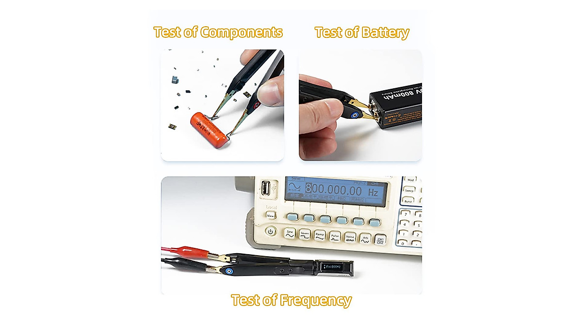 MINIWARE DT71 LCR Meter Tweezer - Electronic Component Tester