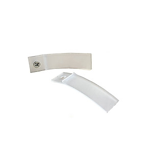 LLERRA Hard Plastic Drawer Stops with Screws, Clear Non-Slip Drawer Stop Hardware Replacement for Dresser Drawers (10) LLDS-1020 DS-12