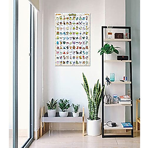 Pokemon - TV Show/Gaming Poster (100 Johto Region Pokemon) (Size: 24" x 36")