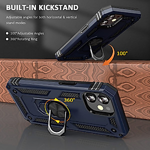 ADDIT Case for iPhone 12 Mini Phone Case iPhone 12 Mini Case, with Stand Ring, Support Magnet Car Mount, Military Grade, Heavy Duty, for iPhone 12 Mini Case Blue