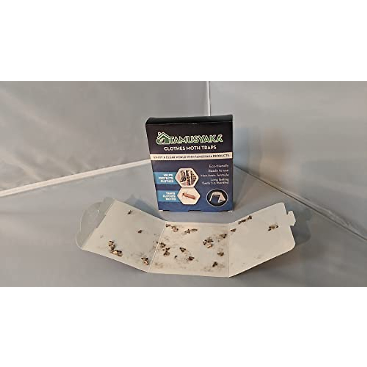 Clothes Moth Traps (6 Count) with Pheromones Lure, Powerful Moth Traps For House, wool clothes and carpet