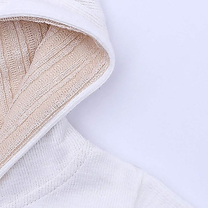 Motteecity Baby Toddler Boys Clothes Unisex Cute Bunny Long Sleeves Zipper Romper (3M, White)