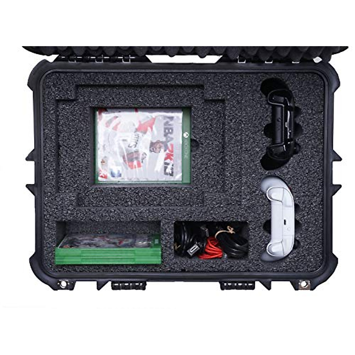 Case Club Carrying Case Fits Xbox Series X or S - Hard Shell Travel Case for Xbox Series X or S Console to Organize Controllers, Games & Accessories. Heavy Duty Waterproof Xbox Travel and Storage Case