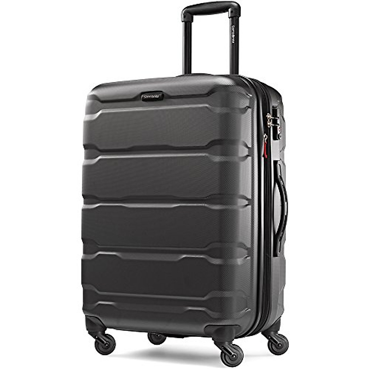 Samsonite Omni Hardside Luggage 28" Spinner Black (68310-1041) Bundle with Deco Gear Ultimate 10pc Luggage Accessory Kit