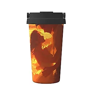 WANGXUEE Beach sunset Print 500ml Stainless Steel Travel Tumbler Double Wall Vacuum Insulated Coffee Mug