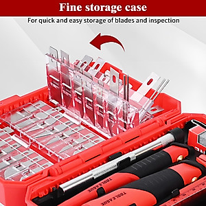 TOOLEAGUE 40Pcs Craft Knife Set,Precision Hobby Knife Set with Premium Storage Case,Art Knife for Pumpkin Carving, Modeling, Exactly Knife, Pumpkin Carving Tools