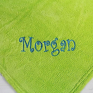 Threadart Super Soft Ultra Plush Fleece Throw Blankets 50"x60" | Fuzzy Soft Cozy Microfiber| Lime Green