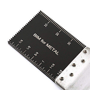 10 Bi-Metal Oscillating Multitool Saw Blades Nail/Metal Cutting/Wood Quick Release Fit Fein Multimaster Porter Cable Black & Decker Bosch Craftsman Ryobi Makita Milwaukee (10 pcs Bi-Metal white)