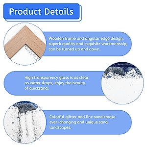 Coitak Moving Sand Art Picture, Dynamic Sand Picture, Desktop Moving Sand Art for Home Decor and Office