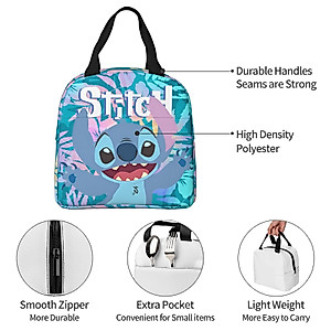 Anime Lunch Bag Large Insulated Thermal Lunch Box For Women Men Office Work Picnic Travel 1-One Size