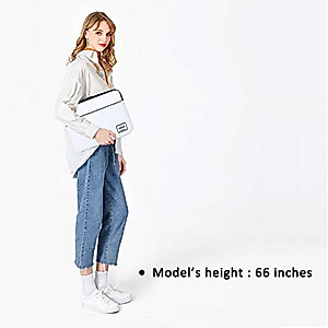 ODTEX Laptop Sleeve Bag Compatible with 13.3 inch MacBook Pro,MacBook Air,Surface Book,14 inch HP Laptop,Water-Resistant Shock-Resistant Protective Laptop Bag-Light Grey