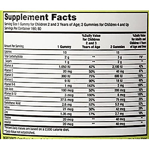 EMS Kirkland Signature Children's Complete Multivitamin Gummies 320 Count