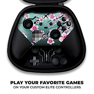 DreamController Cherry Blossom X-box Elite Controller Series 2 Limited Edition Custom Elite Series 2 Controller for X-box One/Series X/S. with Advanced Hydro-Dip Paint Technology (Not Just a Skin)