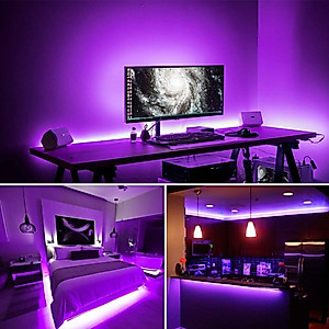 40 Foot Led Black Light Strip Kit, 720 Units Led, 12V Flexible Blacklight Fixtures, Non-Waterproof