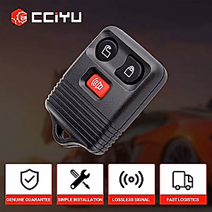 cciyu 4X Keyless Entry Remote Fob Case 3 Buttons Replacement for Ford for Lincoln for Mazda for Mercury (CWTWB1U212 CWTWB1U331 CWTWB1U345 GQ43VT11T)