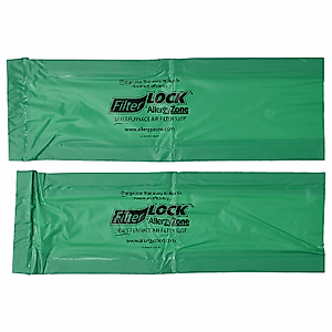 AllergyZone FilterLock Furnace Filter Slot Seal – Magnetic Seal Cover for Any 1” Furnace Filter, Up To 25” Long, Reduce HVAC Air Leaks, Green