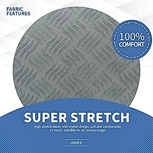 JIVINER Stretch Loveseat Sofa Cover, 1 Piece Jacquard Couch Covers for 2 Cushion Couch with Elastic Bottom, Non Slip Soft Love seat Furniture Protector for Kids, Pets (Medium, Leaf Patten Light Gray)