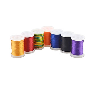 AMEYXGS Archery Bow String Serving Thread Nylon Bowstring Serving Material Bowstring Protector for Protect and Repair for Various Bowstring（Pack of 2） (Colorful)