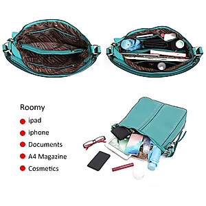 Montana West Large Leather Hobo Handbag for Women Studded Shoulder Bag Crossbody Purse MWC-1001TQ