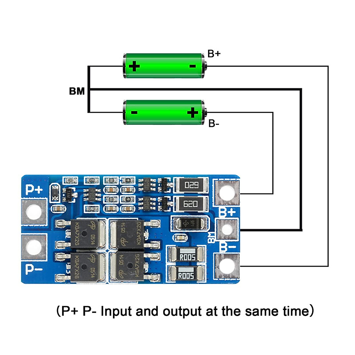 Aideepen 5PCS 2S 10A BMS Lithium PCB Protection Boards 8.4V 7.4V 8.4V-9V PCM PCB Li-ion Lipo 2 Cell Pack with Balance Function Charger Protection Circuit Board