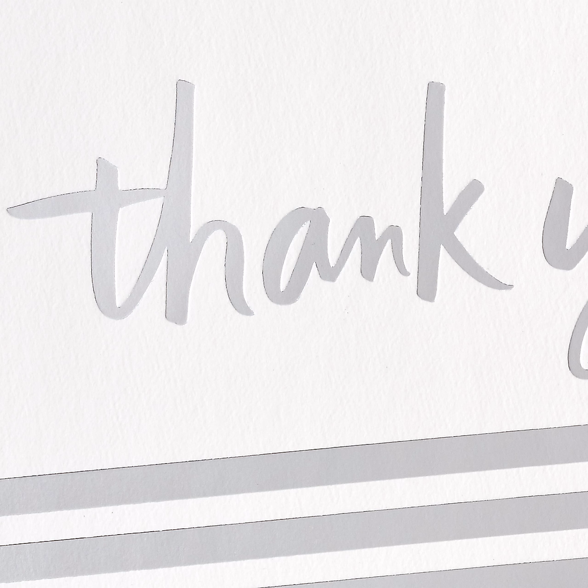 Hallmark Pack of Thank You Cards, Silver Foil (20 Thank You Notes with Envelopes)