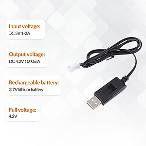 3.2V Battery USB Charger Cable for V912/MJX F45 RC Toys