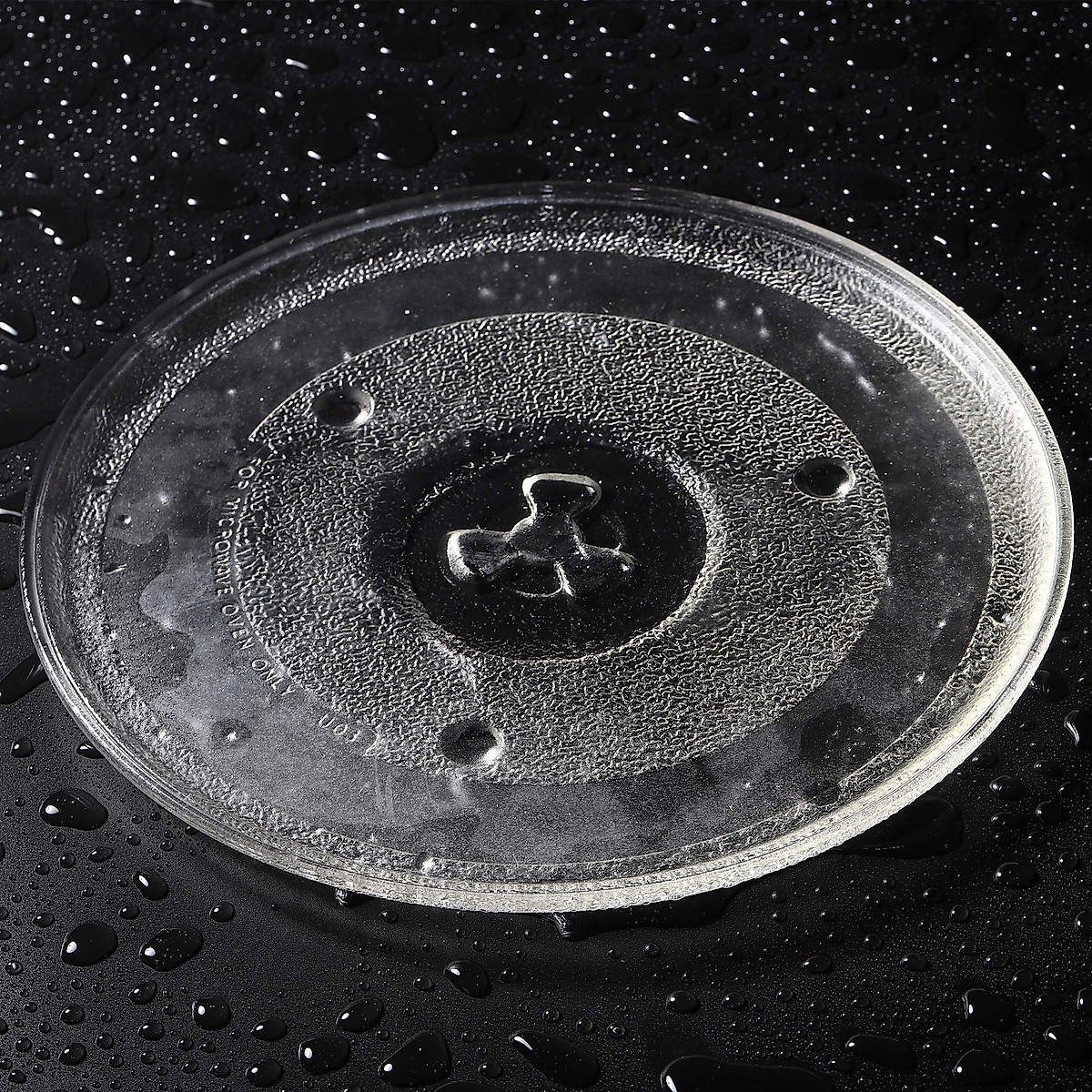 12.5’’ Microwave Glass Tray Compatible with Samsung, GE and Hotpoint - The Exact Replacement Part of WB39X10002/ WB48X10005/ WB49X10069/ WB39X10003 – Dishwasher Safe