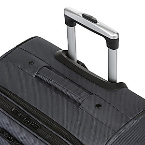 SwissGear Sion Softside Expandable Roller Luggage, Dark Grey, Checked-Medium 25-Inch