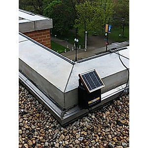 Bird Barrier Bird-Shock Flex-Track – 50ft Low Profile Electrified Track Bird Deterrent – Flexible PVC Strips with Stainless Steel Braid – Bird Repellent for Roofs, Parapets, Ledges - Sign Red