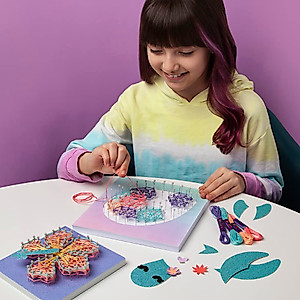 Craft-tastic — String Art Sea Turtle for 2 Fun Craft Projects — Sea Turtle and Hibiscus Flower — Ages 10+