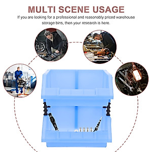 Cabilock Stackable Storage Box 1 Set Plastic Stacking Bins Stacking Basket Box Pantry Nesting Basket Bin Heavy Duty Toys Shelves Basket for Home Office Bedroom Office Desk Accessories