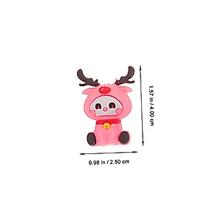 VILLCASE 150 Pcs Pencil Cap Pen Case Sensory Small Pencil Caps Fruit Pencil Toppers Adorable Pencil Protectors Animal Pencil Caps Cartoon Pen Sleeves Child Mini Pointed Hat