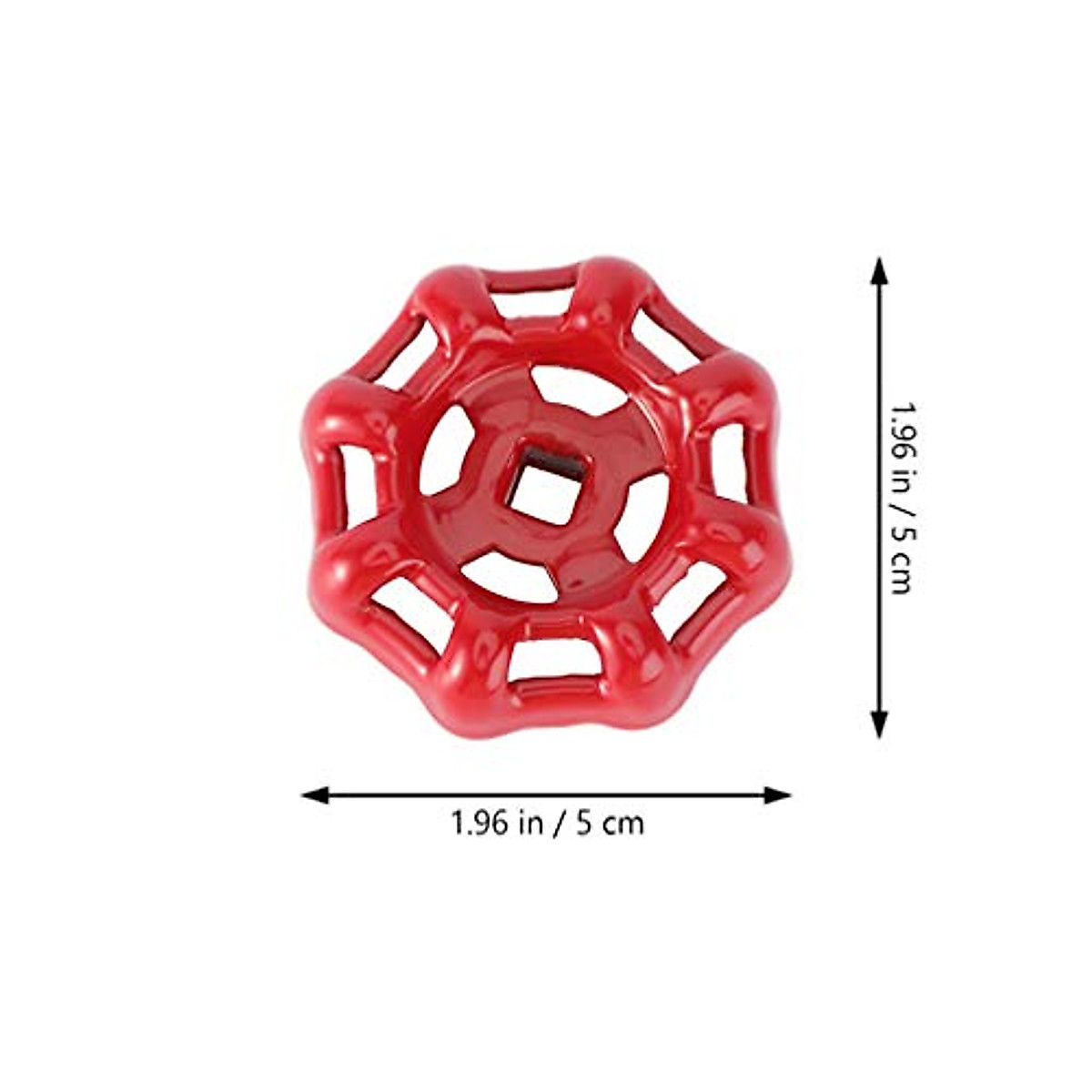 balacoo Outdoor Faucet Knobs Replacement, 10pcs Metal Outside Faucet Handle Round Wheel Handle (66mm