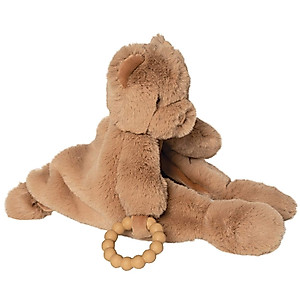 Manhattan Toy Sleepy Time Bear Plush Baby Lovie Blankie with Removable Silicone Teether Ring