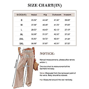 Angerella Womens Casual Elastic Waist Stripe Comfy Jogging Jogger Pants with Pockets Black M